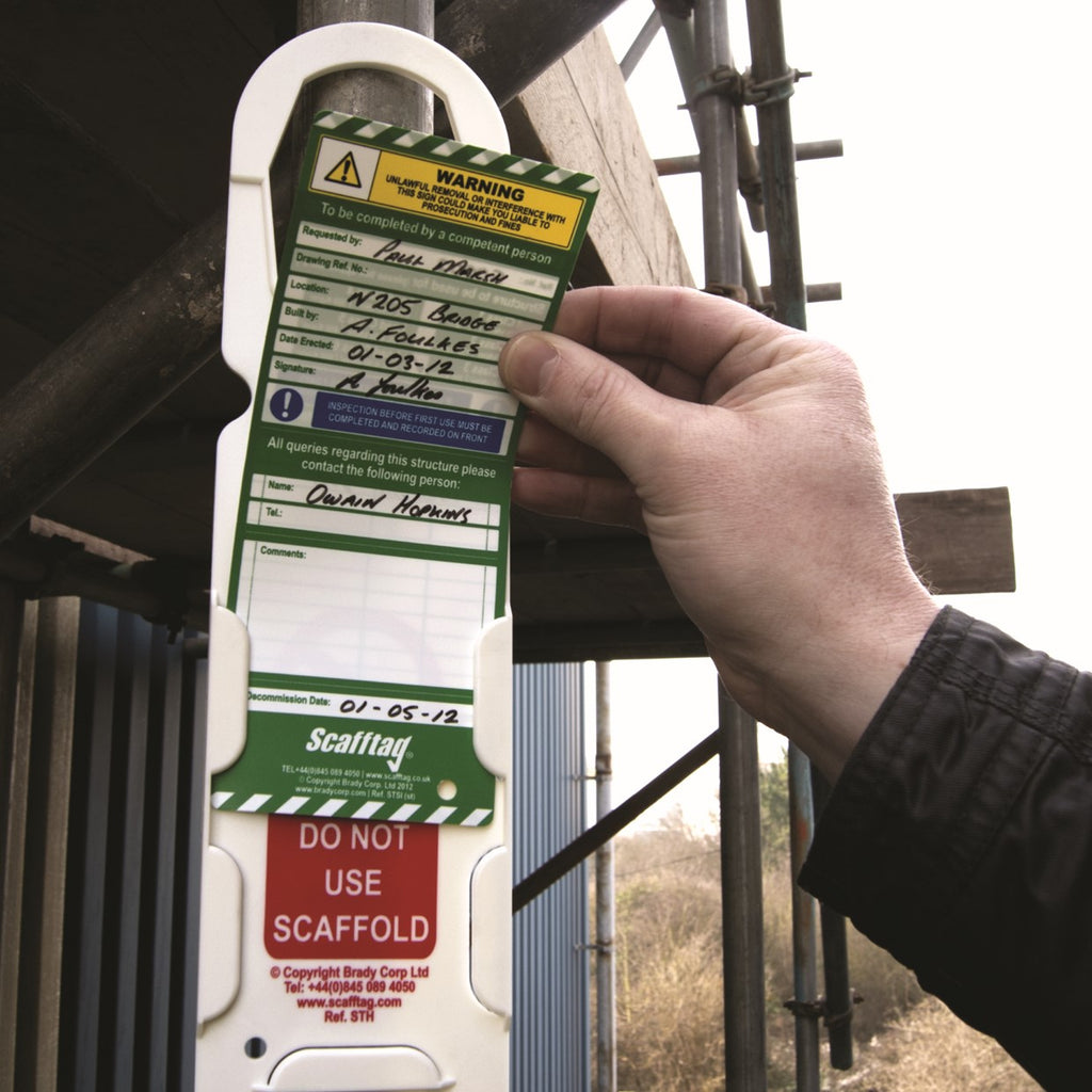 ScaffTag Standard Inserts only - 10 Pack