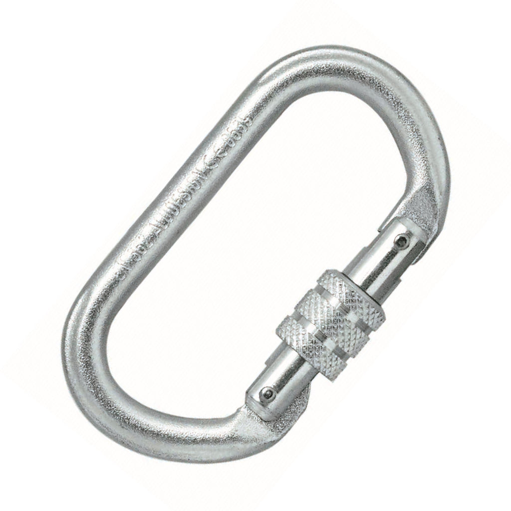 18mm Opening Steel Screw Gate Carabiner