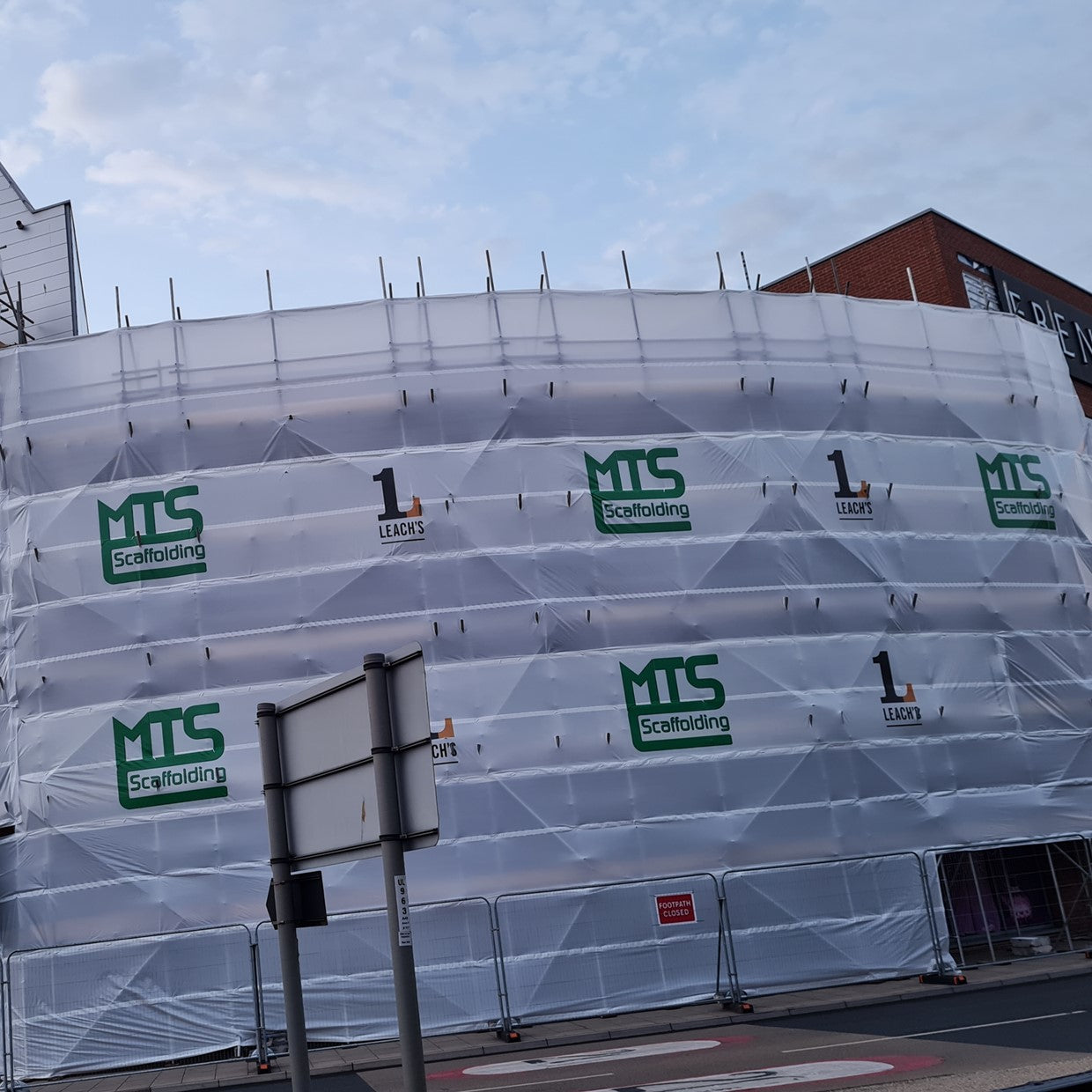 Custom Printed Scaffold Sheeting