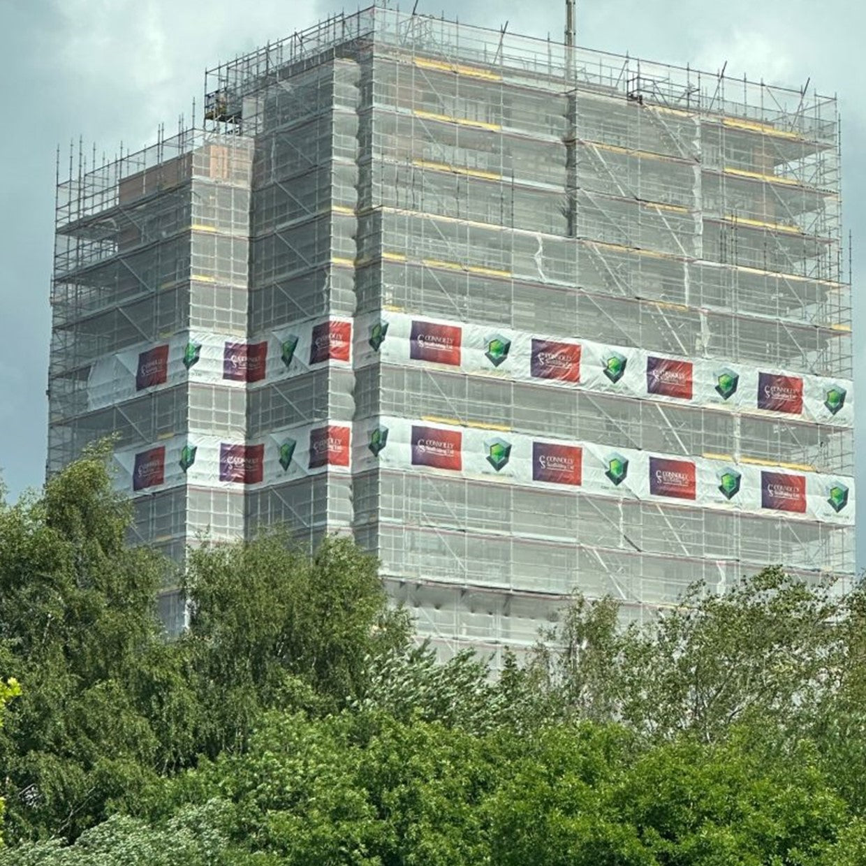 Custom Printed Scaffold Sheeting