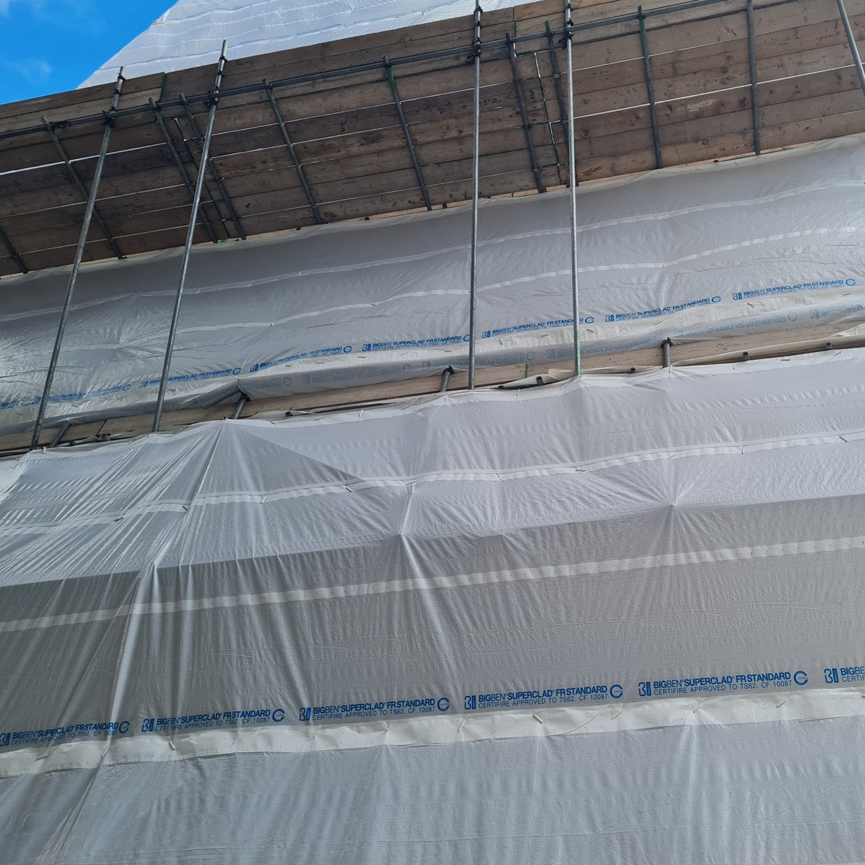 BIGBEN® Superclad® Certified TS62 Flame Retardant Scaffold Sheeting