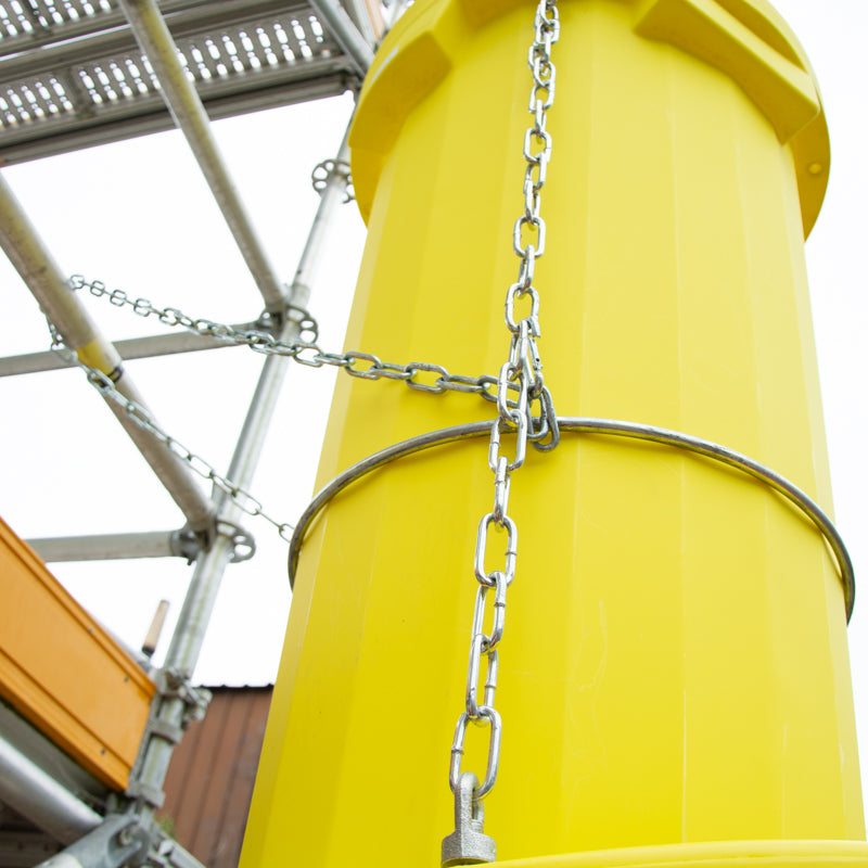 Rubbish Chute Ring & Chain - Provides extra stability for your rubbish ...