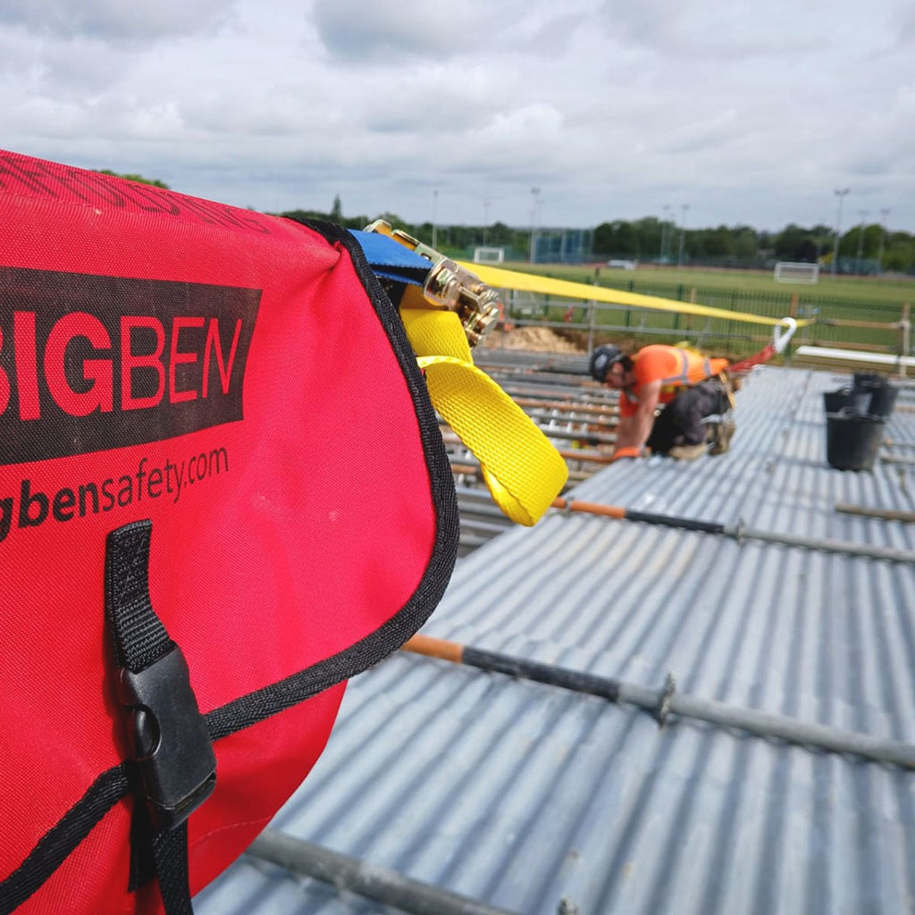 BIGBEN® Horizontal 20m 3 Man Temporary Webbing Lifeline