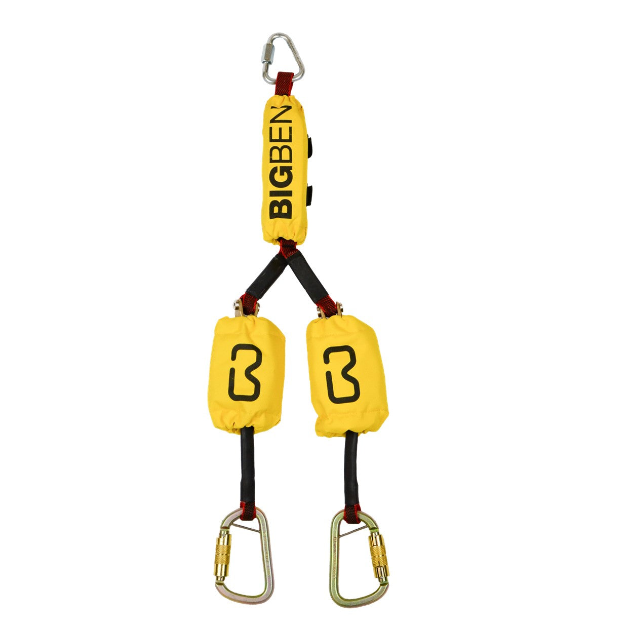 BIGBEN® Twin Retractable Lanyard with 2x Twistlock Carabinas - 2m