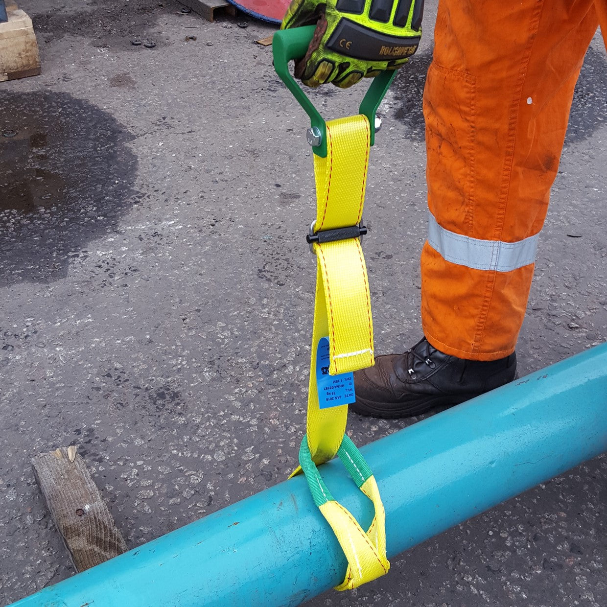 Fast & Safe Manual Handling Device Lifting Strap - Single Handle