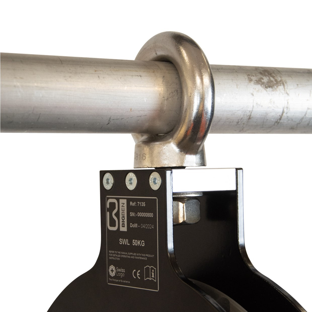 BIGBEN® Controlled Safety Pulley with Large Wheel SWL 50Kg with Offset ...