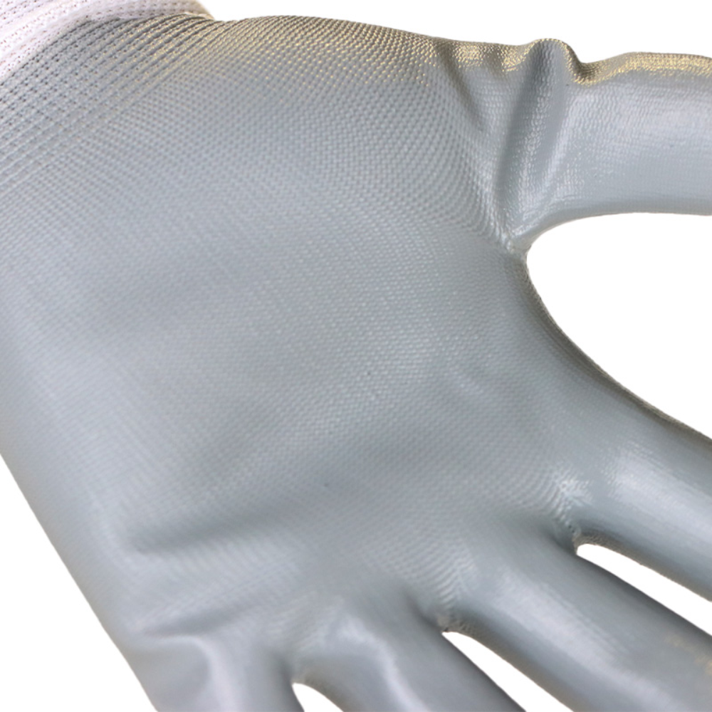 NCP - Nitrile Palm Coating White/Grey, 10/XL