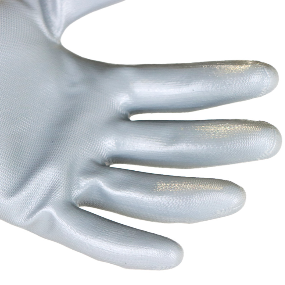 NCP - Nitrile Palm Coating White/Grey, 10/XL