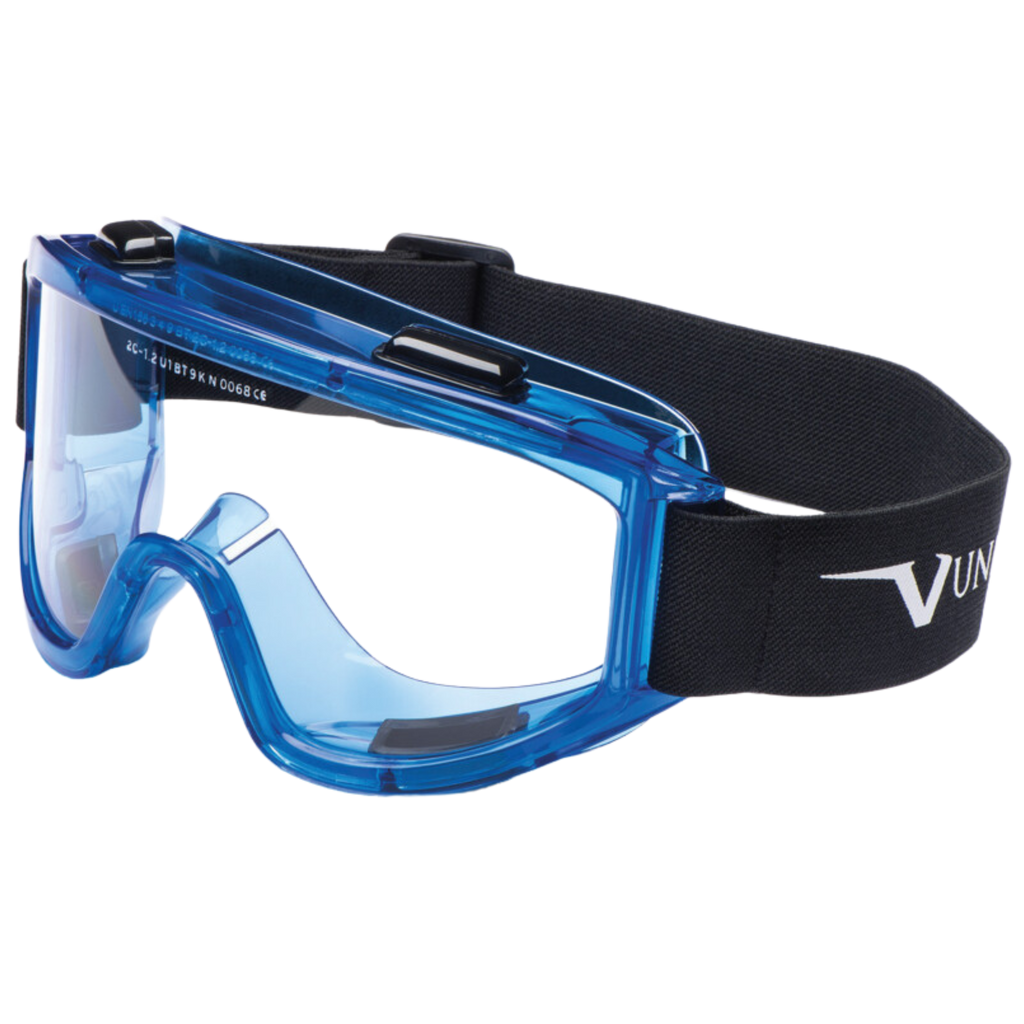 Univet Tiger Blue Workshop Safety Goggles, Anti-Scratch & Fog Resistant ...