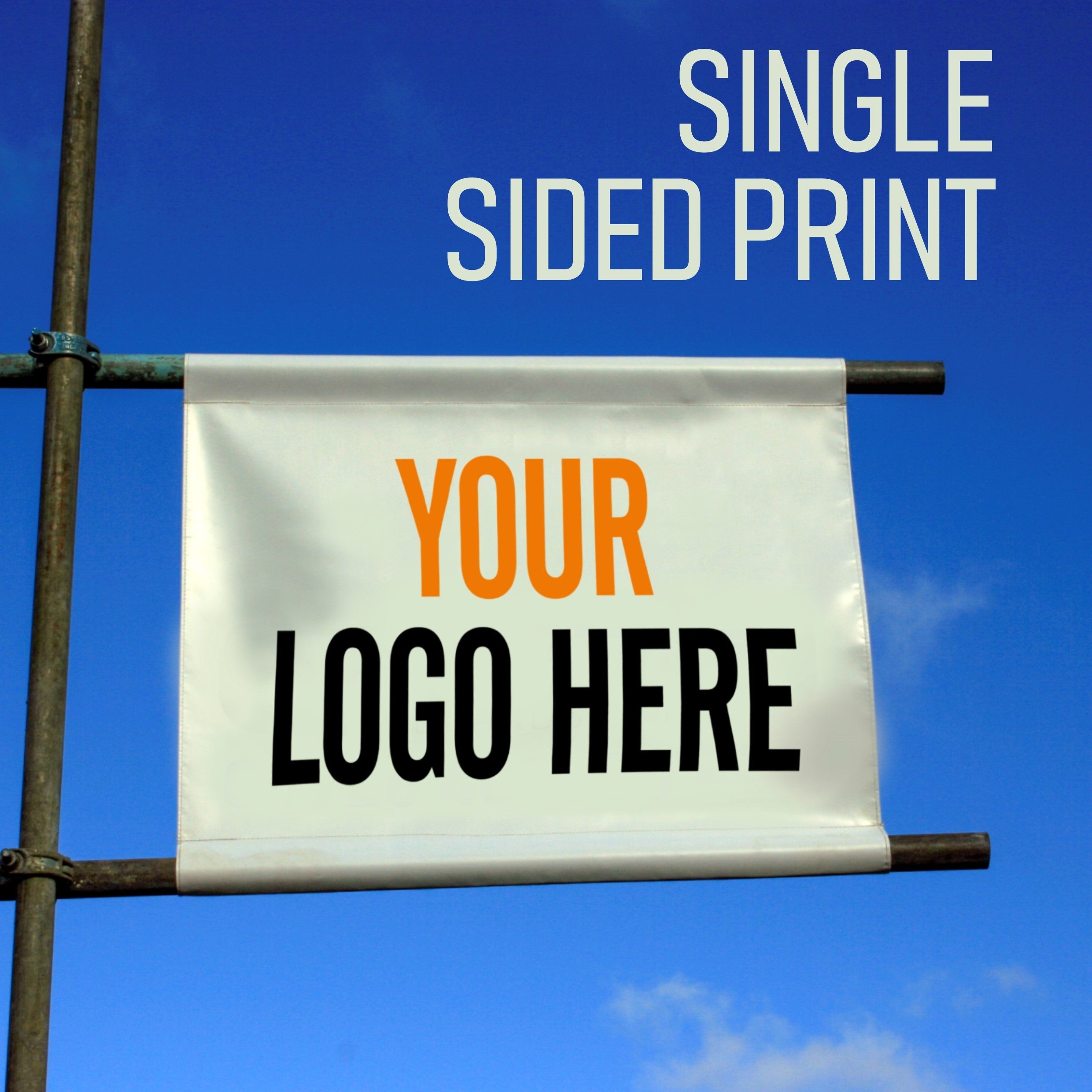 Scaffold Banner with Pole Pockets and Eyelets Printed