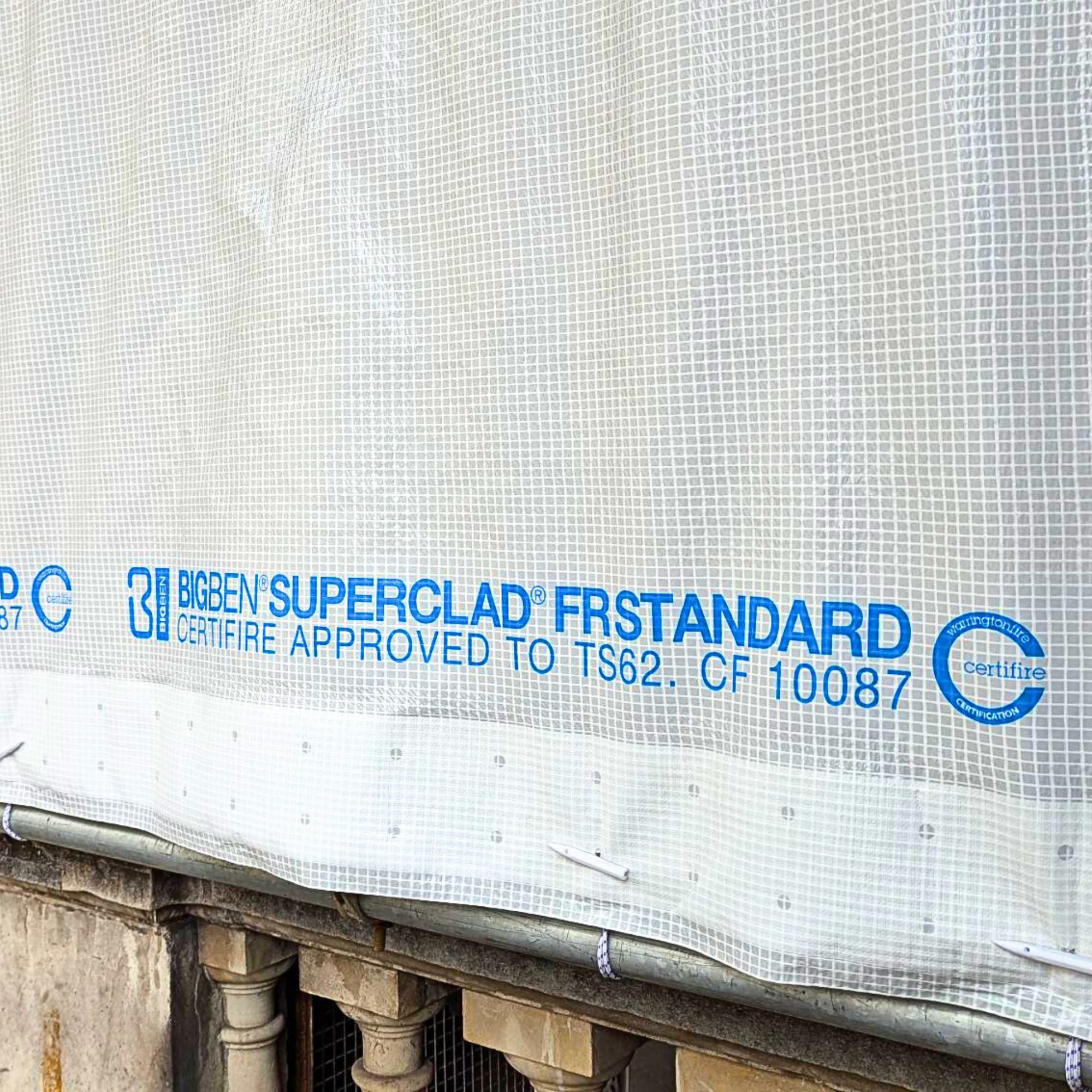 BIGBEN® Superclad® Certified TS62 Flame Retardant Scaffold Sheeting