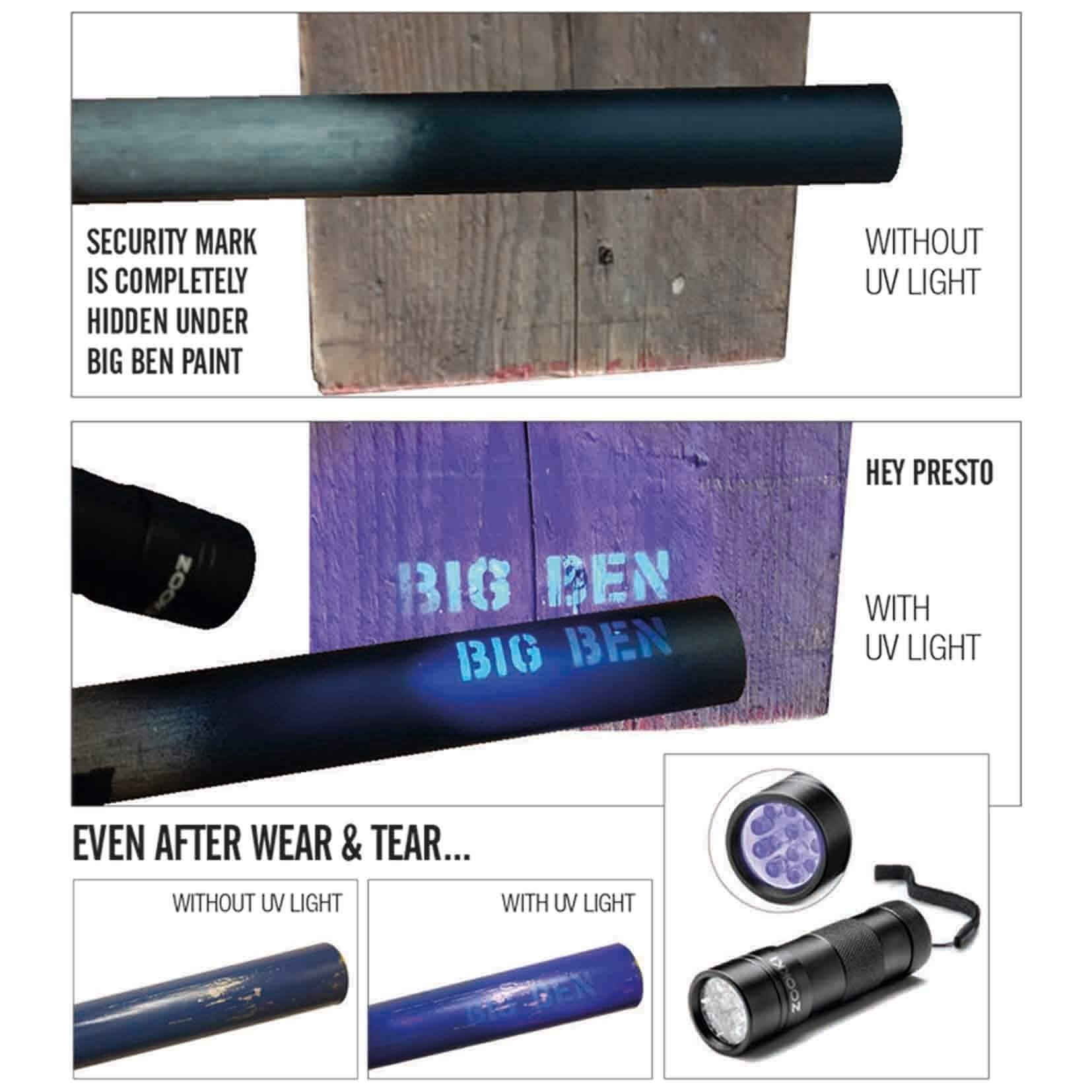 BIGBEN® UV Marker Spray for Scaffolding, Ladders & Boards - 400ml