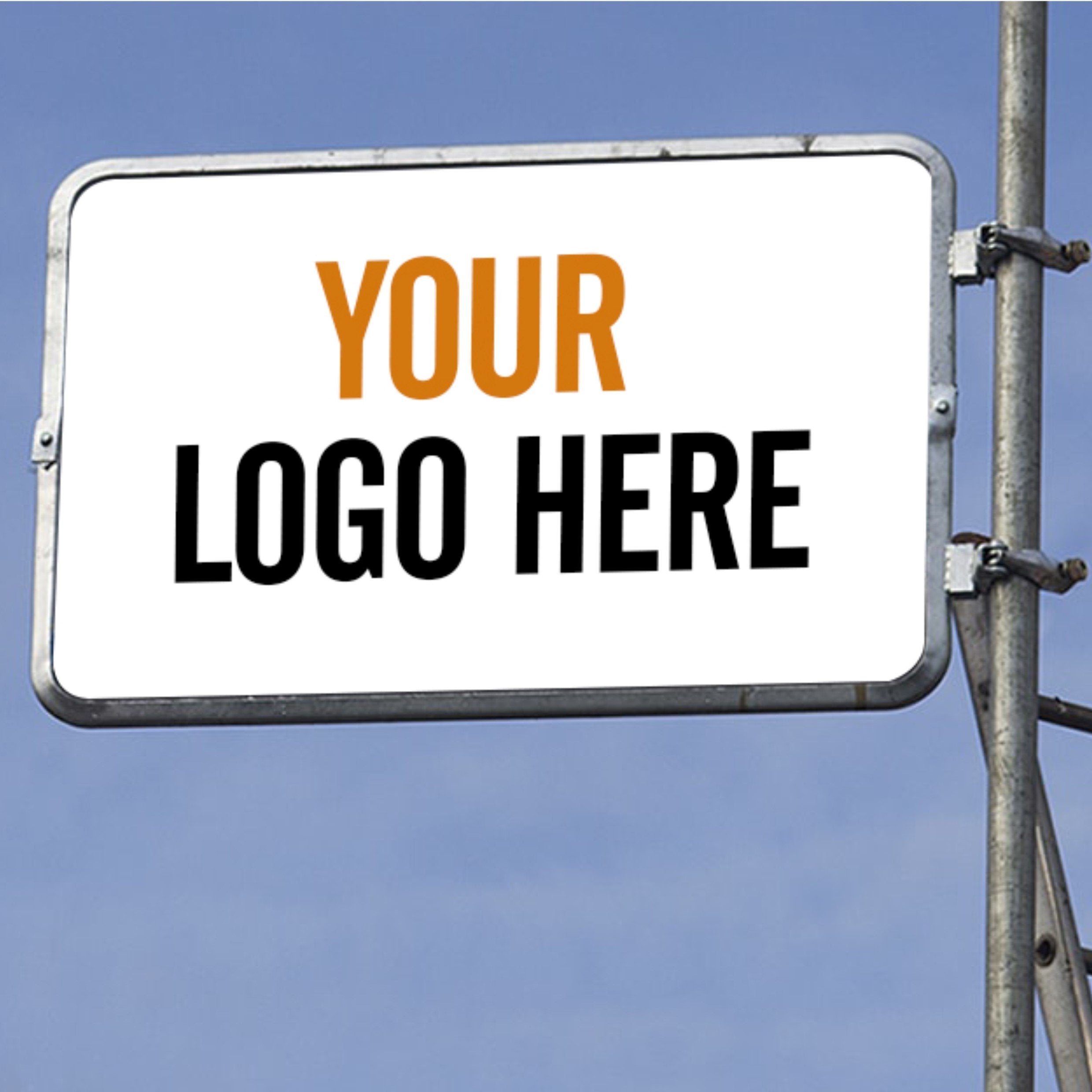 Double Sided Custom Full Colour Sign for Scaffolding and Construction sites