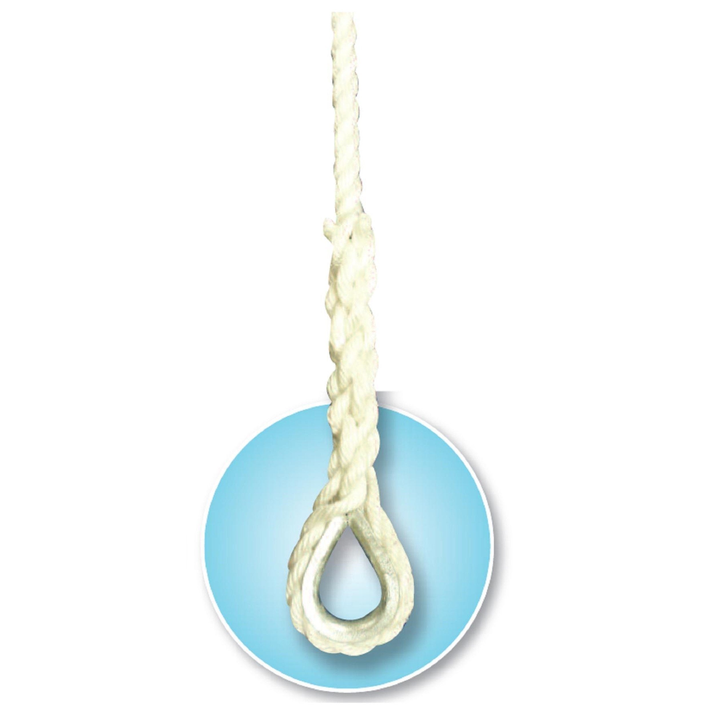 18mm Certified Lifting Rope with Steel Thimble End - Strong, Durable ...