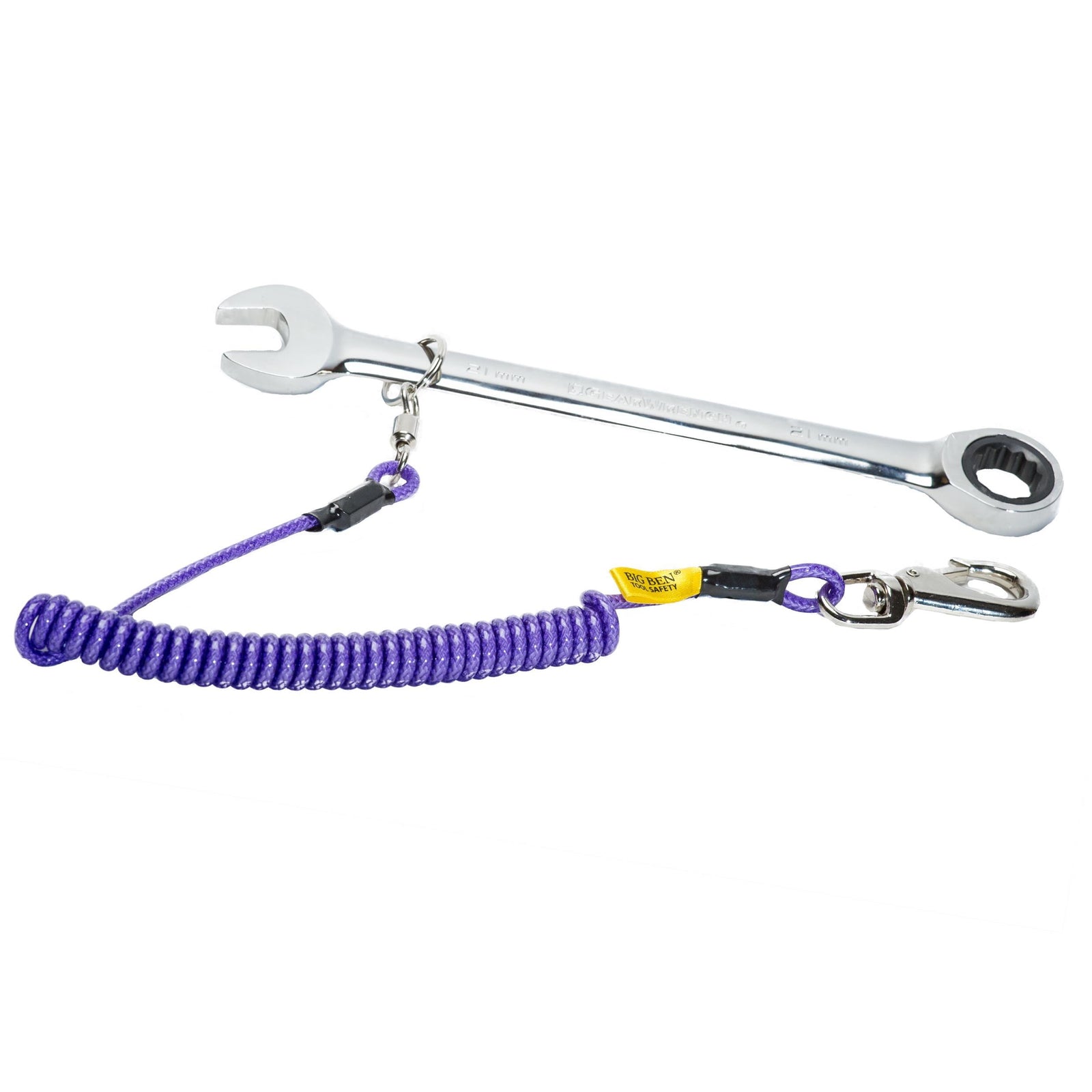 Flat Spanner & Ring Ratchet Combination (21mm) – includes Tool Tether ...