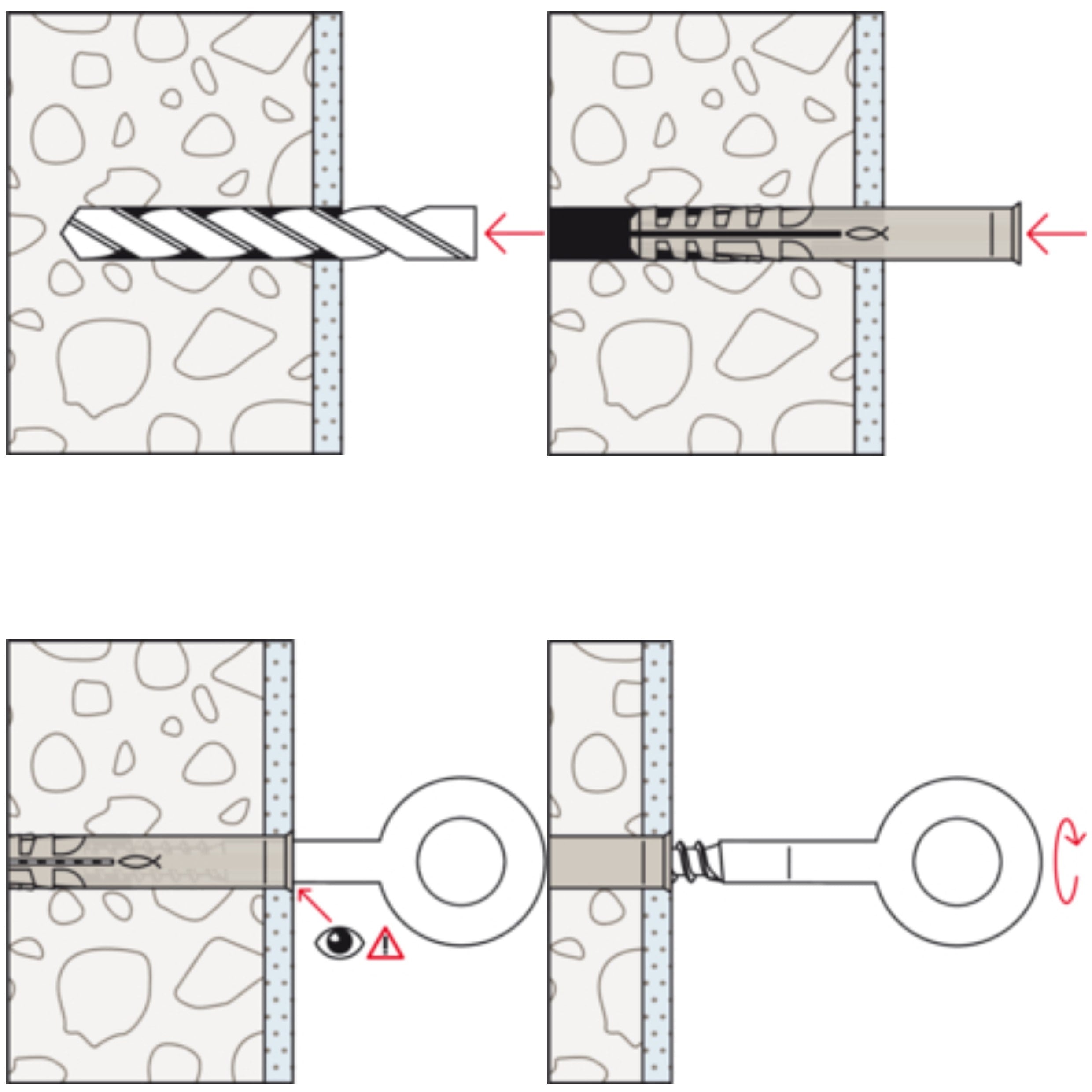 Scaffold Screw Eye - 25 Pack