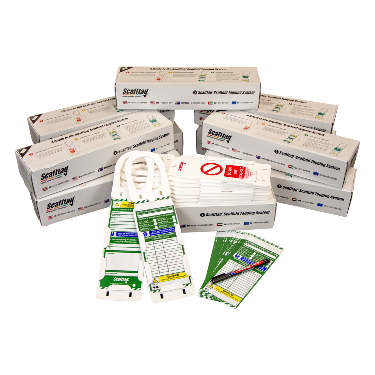 ScaffTag - 100 Holders, 200 Inserts