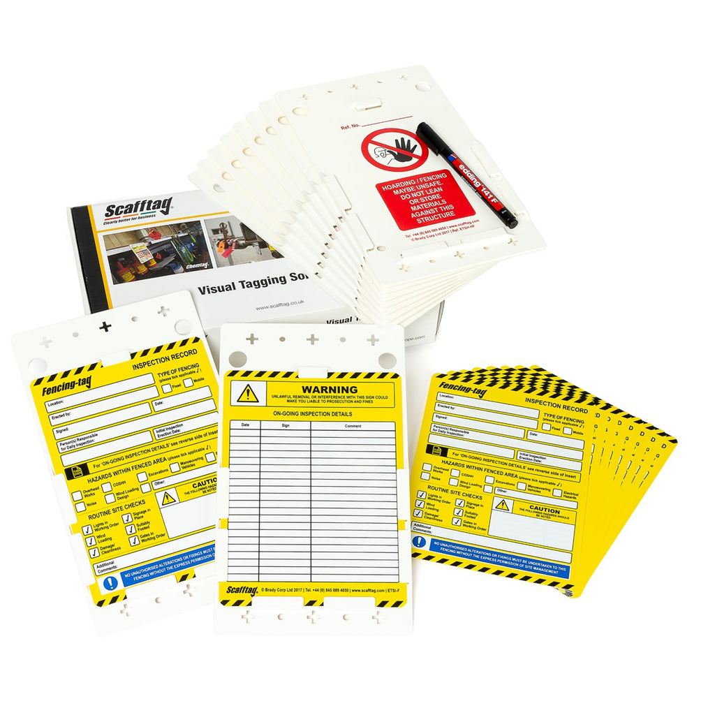 Fencing Tag Kit (10 holders, 10 inserts, 1 pen)