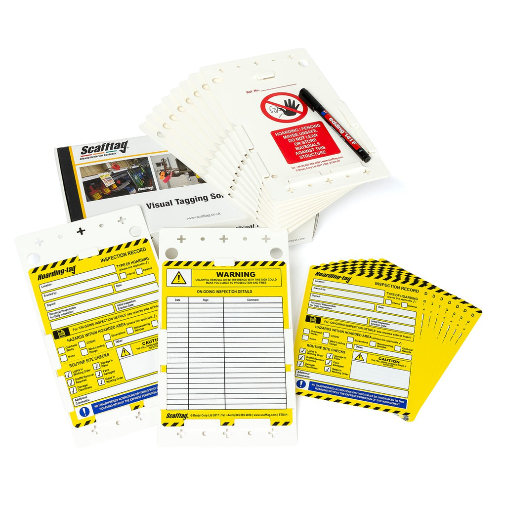 Hoarding Tag Kit (10 holders, 10 inserts, 1 pen)
