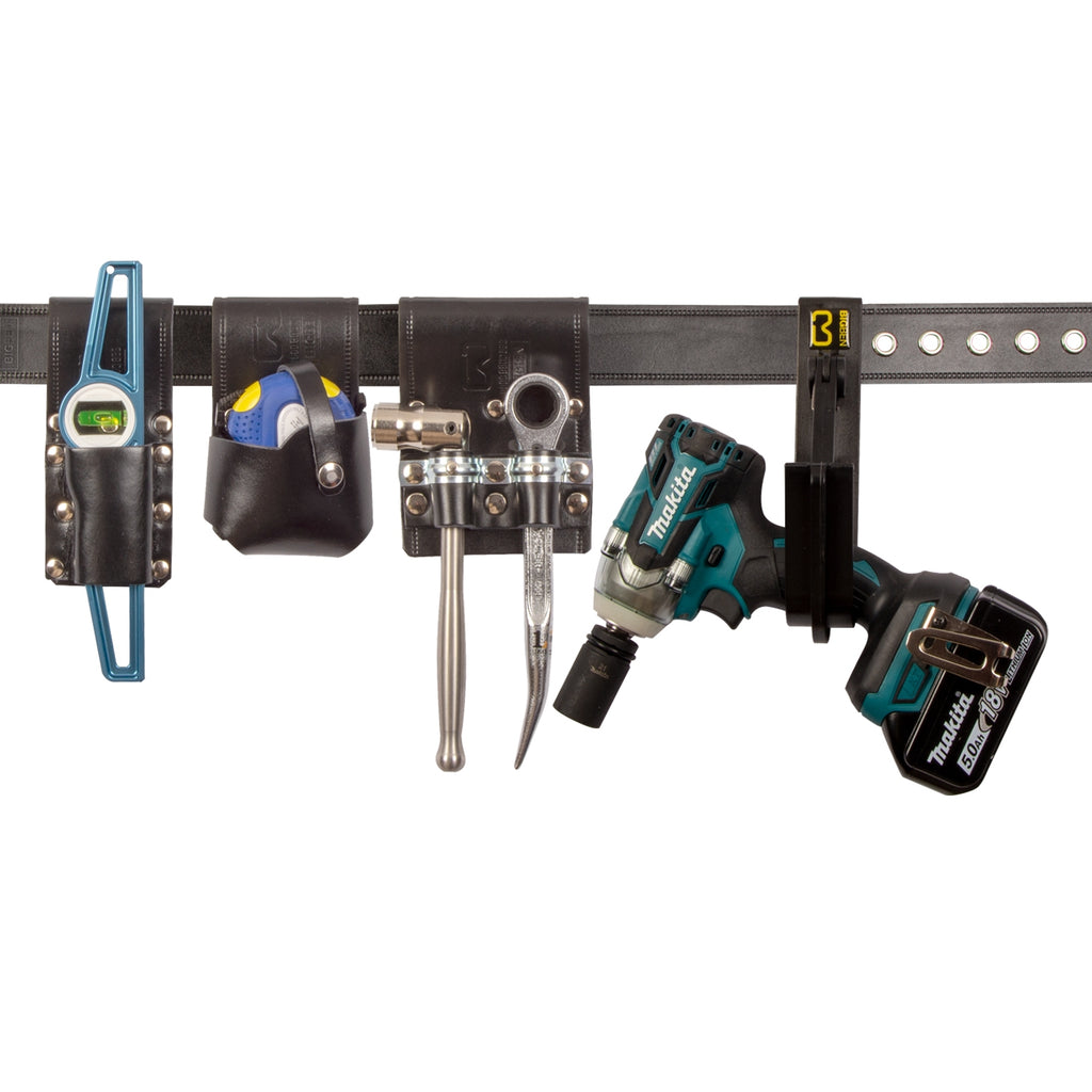 BIGBEN® Scaffolder’s Leather Belt Set & Tools with Makita Impact Wrench ...