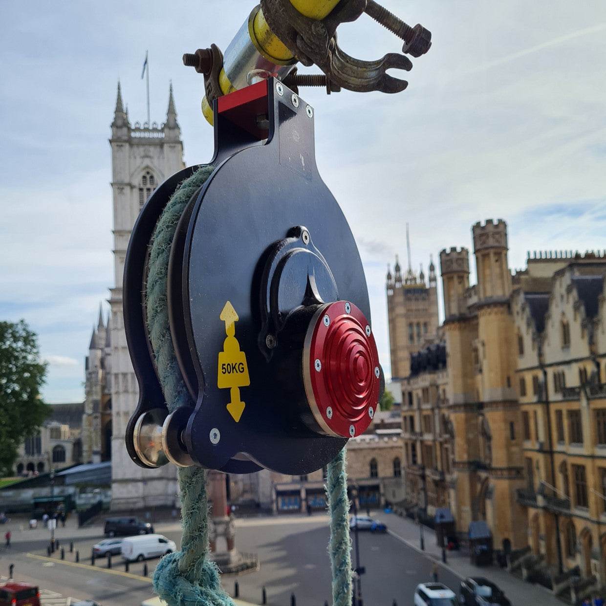 BIGBEN® Controlled Safety Pulley with Large Wheel SWL 50Kg with Offset ...