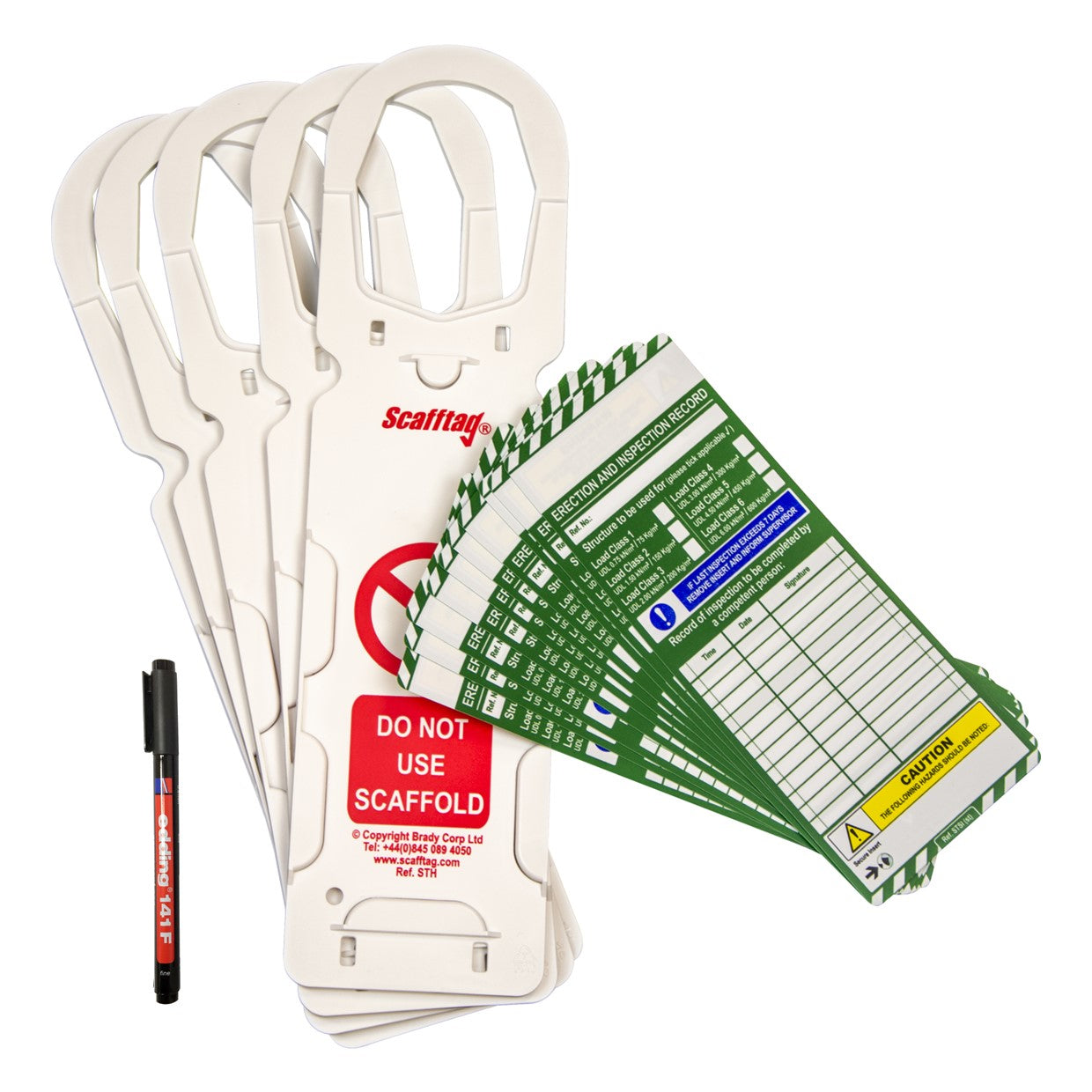 ScaffTag - 5 Holders, 10 Inserts