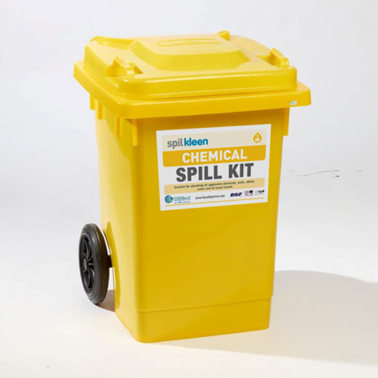 Chemical Spill Bin Kit - Highly Absorbent & Fast Acting - 80 Ltr