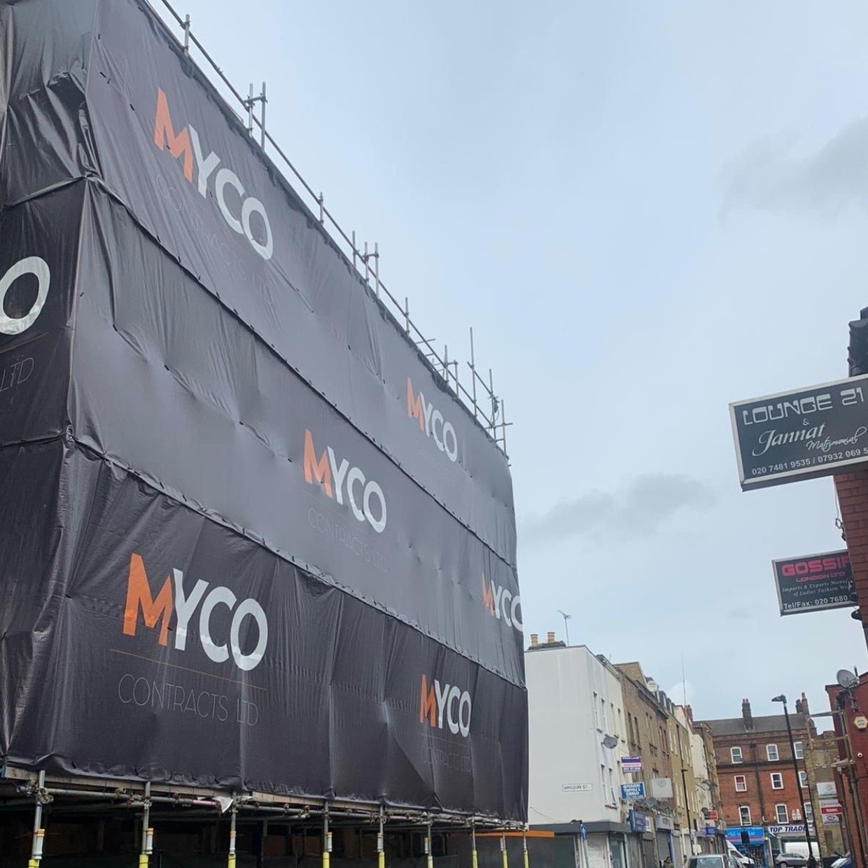 Custom Printed Scaffold Sheeting