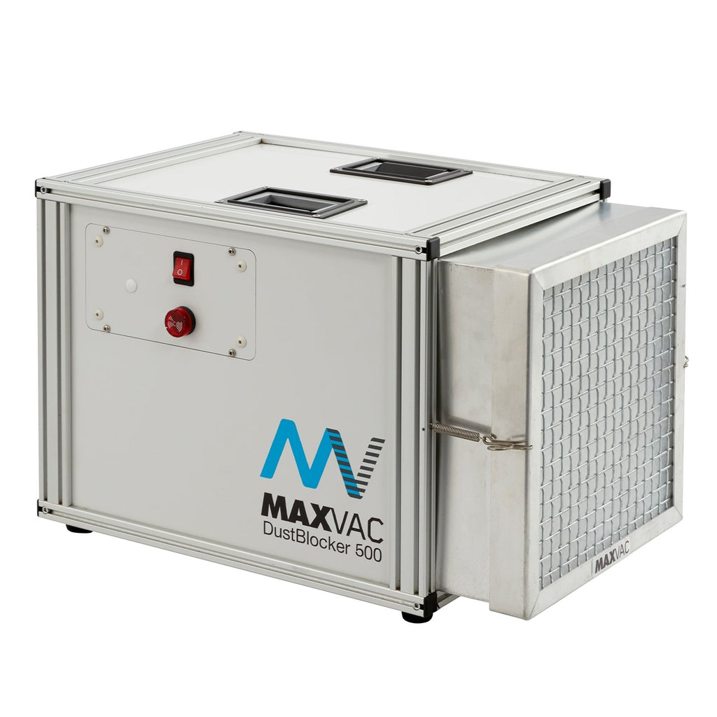 Dust Blocker 500 Air Filtration Cleaner, White, with G3, G4, H14 Filters