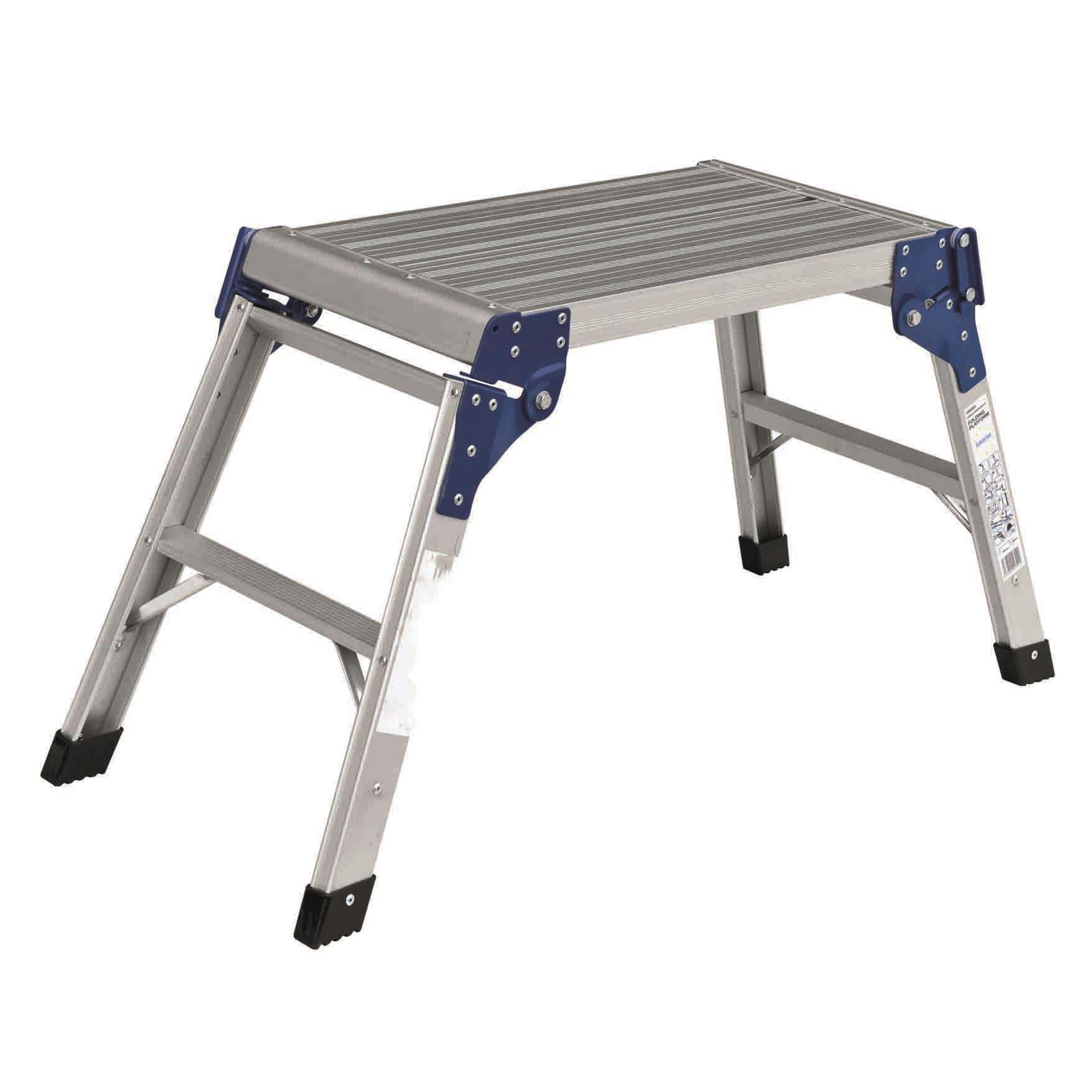 Folding Hop up Step, 0.48m Height, Platform 0.6 x 0.3m - Work Platform