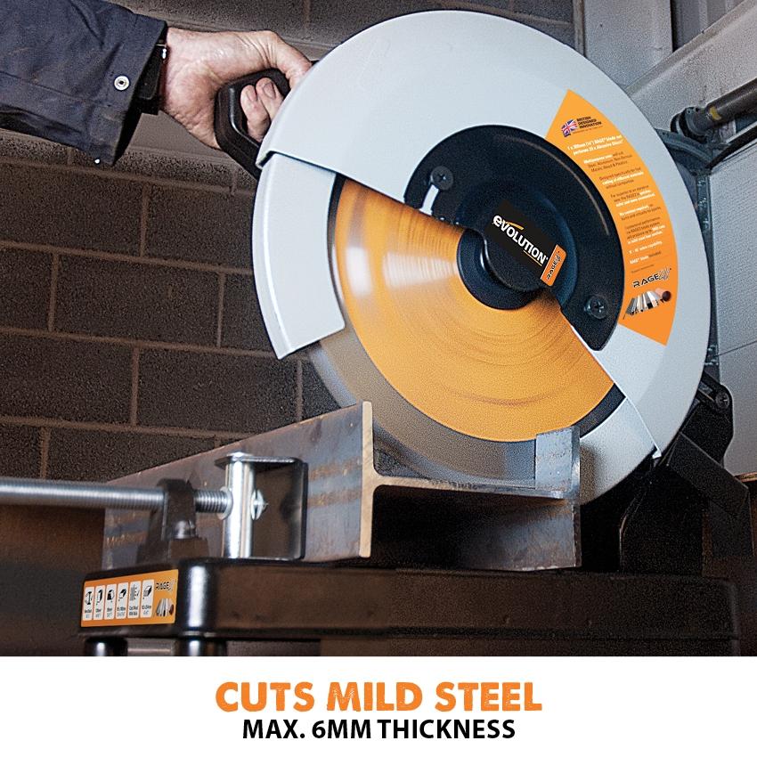 Heavy-Duty Dry Cut Metal Saw 14” - Fast Blade Change & Multipurpose ...