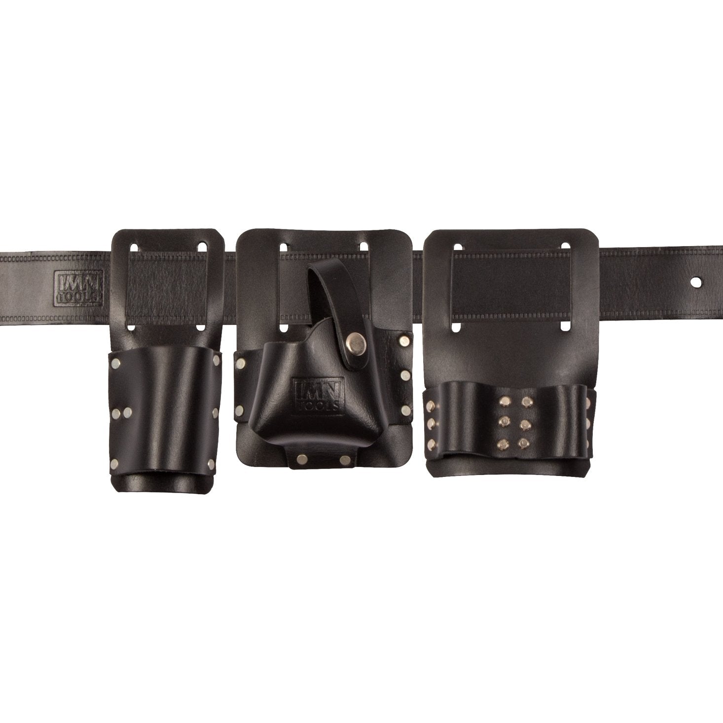 IMN Contractors Leather Belt Set - Black