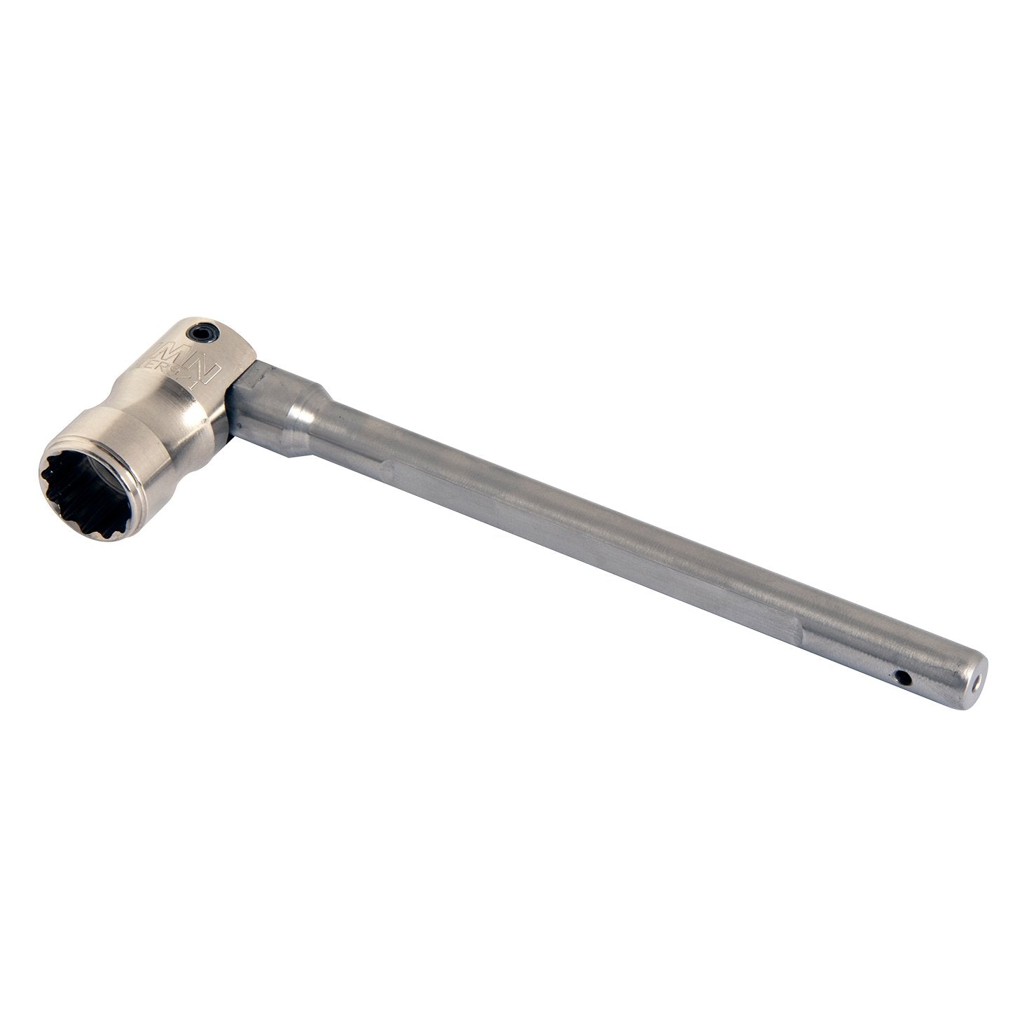 IMN Pinched Steel 7/16" Bi-Hex Box Scaffold Spanner with Tether Hole