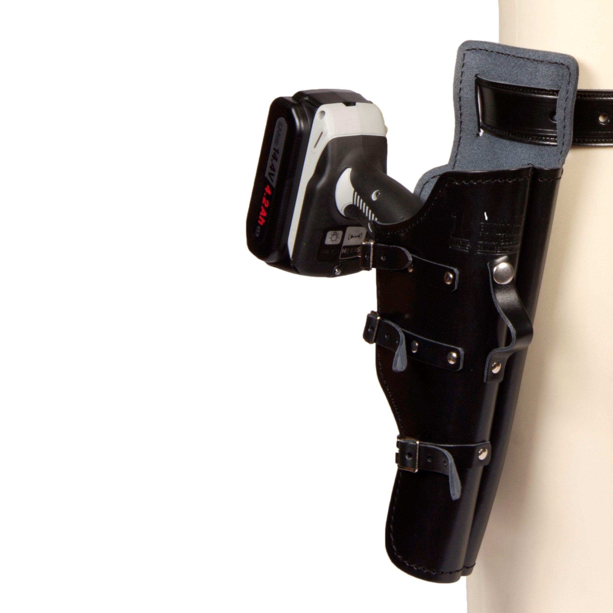 Leach’s Drill Holster - Black Leather