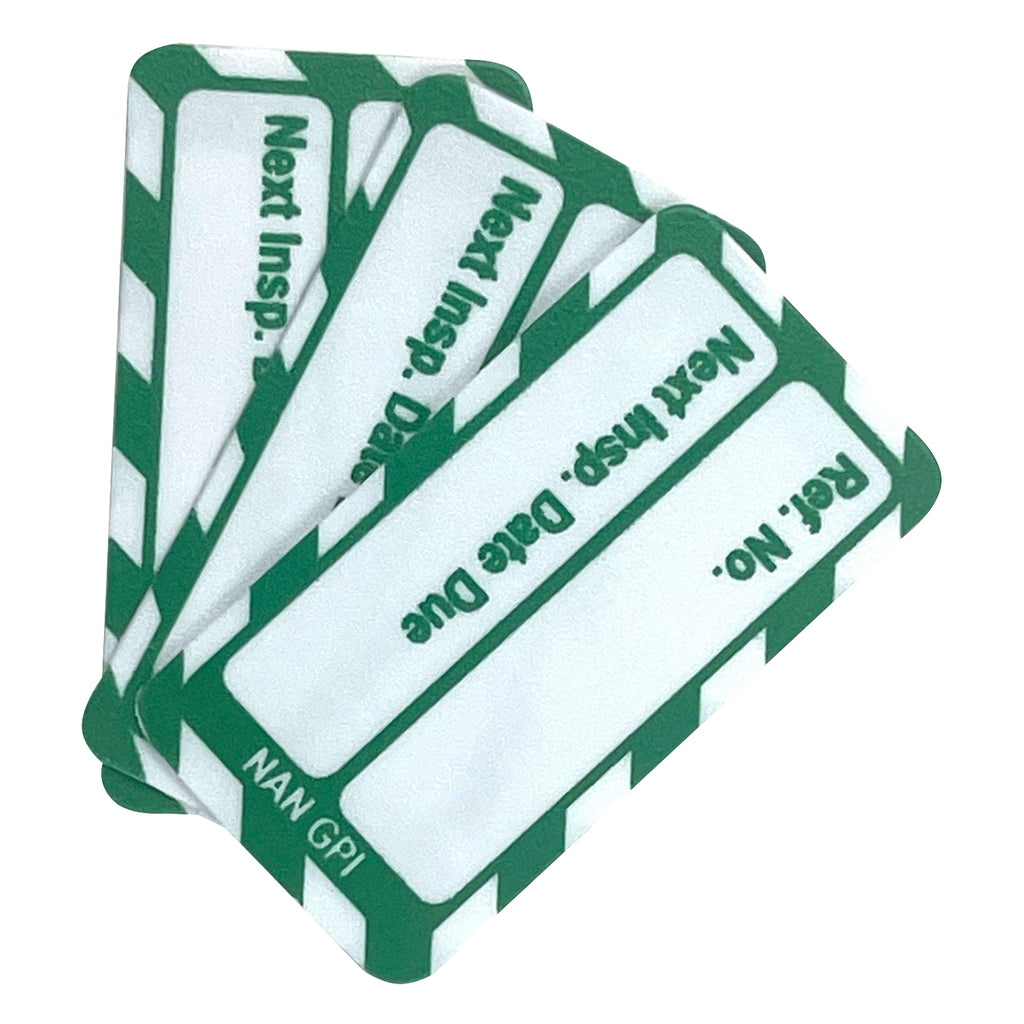 NanoTag Next Inspection Insert - Green - 10 Pack