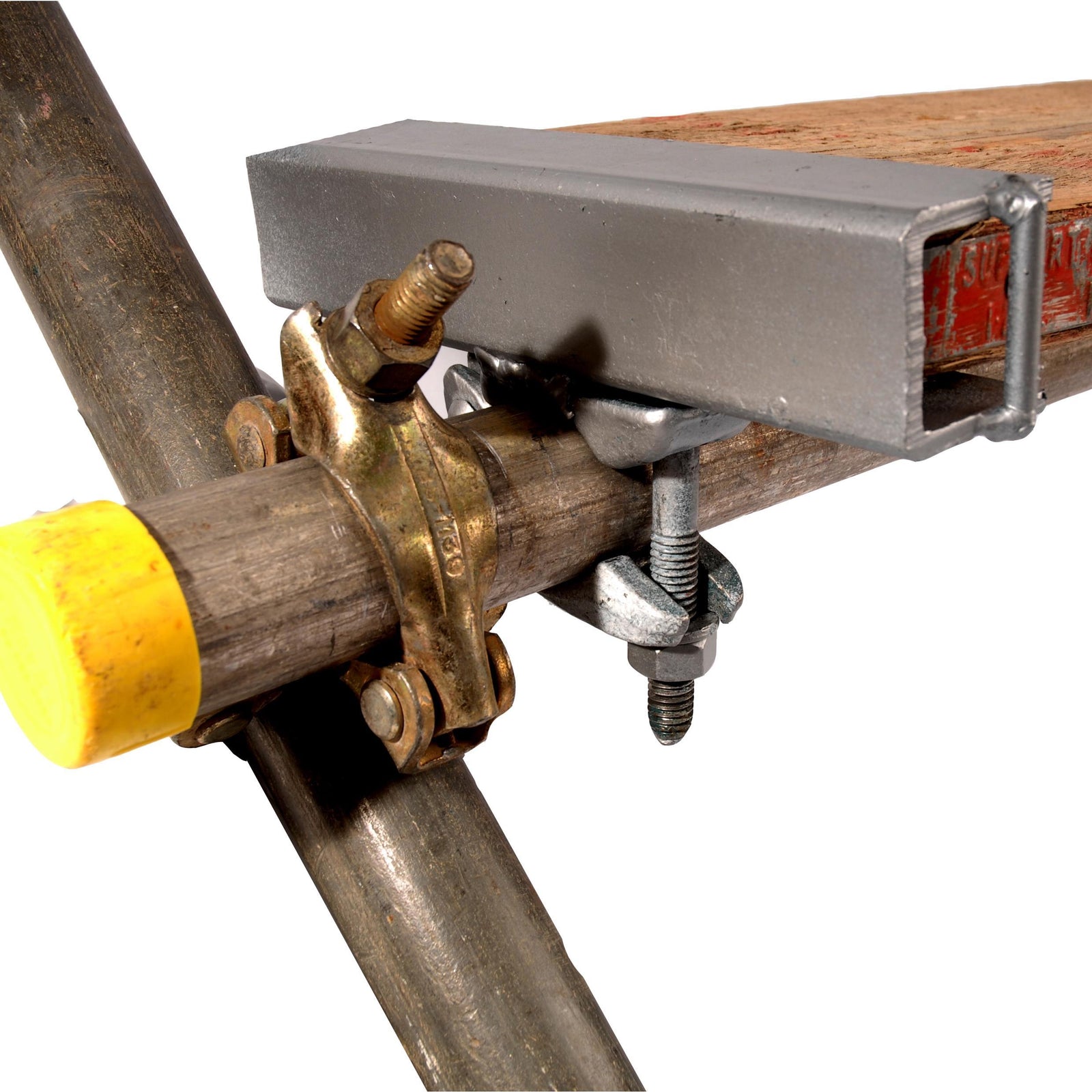 Scaffold Stair Tread Set - 2 End Brackets and 1 Support Bracket
