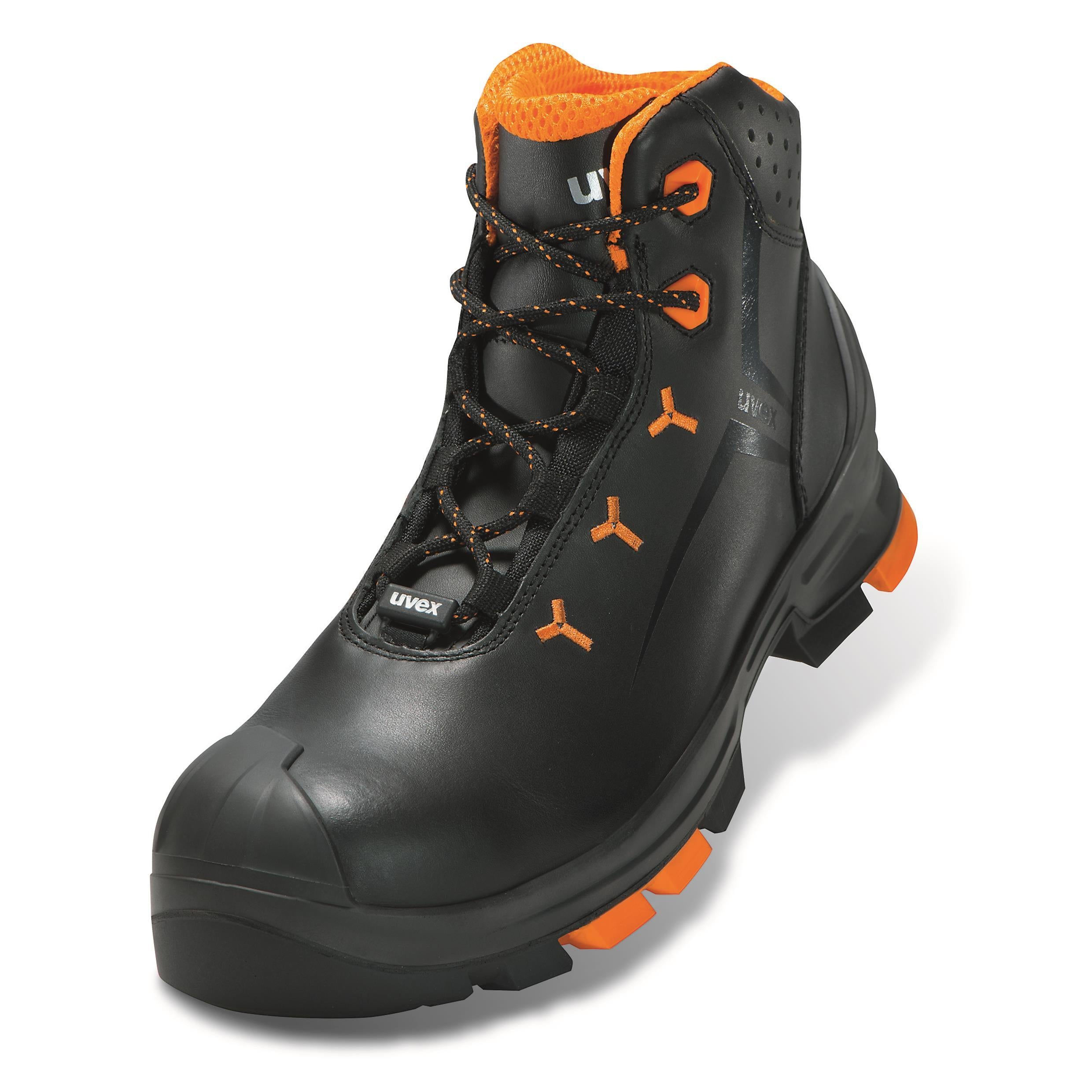 Uvex 2 Metal Free Lightweight Safety Boots - Black & Orange